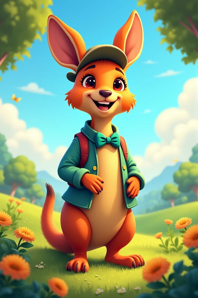 A picture of the kangaroo theme - SeaArt AI