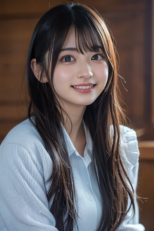 Idol、 long hair、 turn your gaze , smile, Hi-Res, masterpiece - SeaArt AI