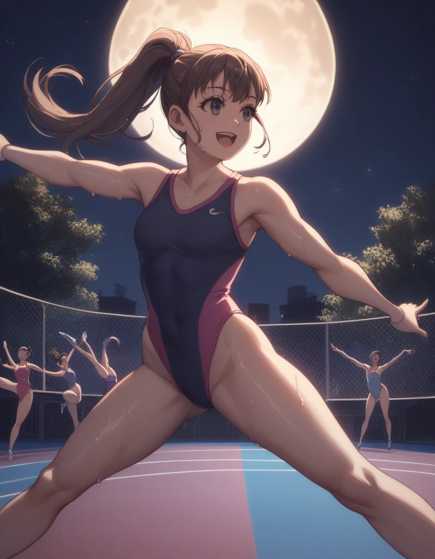 Score_9, score_8_up, score_7_up, gsfghtr, ponytail, leotard, 1girl - SeaArt AI