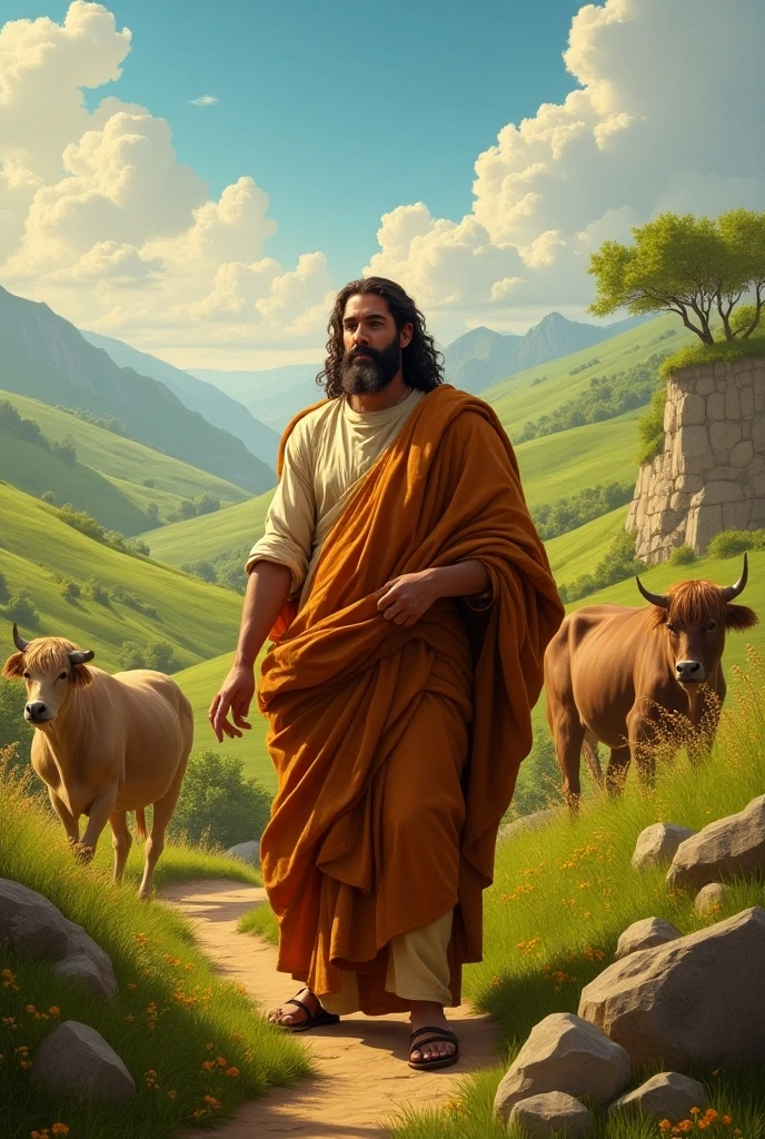 Crime: an image of Job from the Bible, prosperous and his prosperity ...