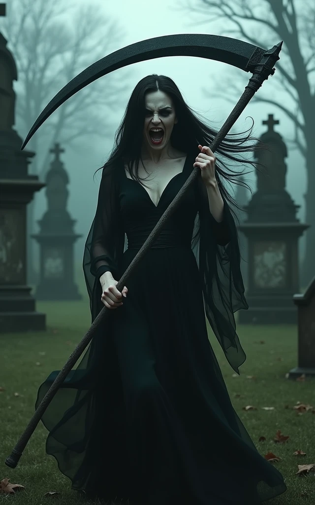 A hauntingly beautiful vision of death, her face and expression are ...