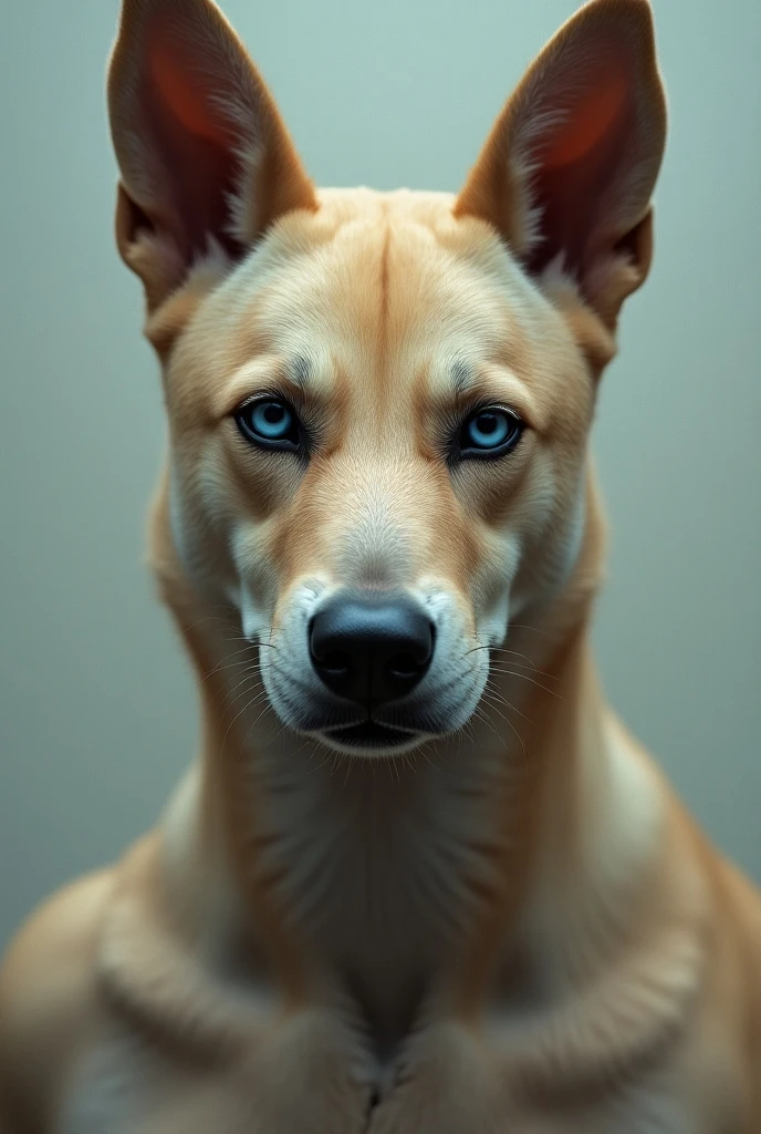 A man with a dog's face and blue eyes - SeaArt AI