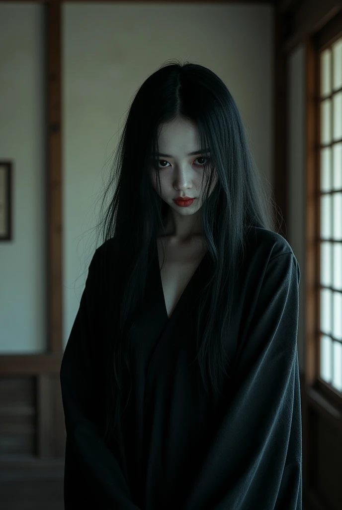famous ghosts appearing in Japanese folklore 、Sadako , Generate image ...