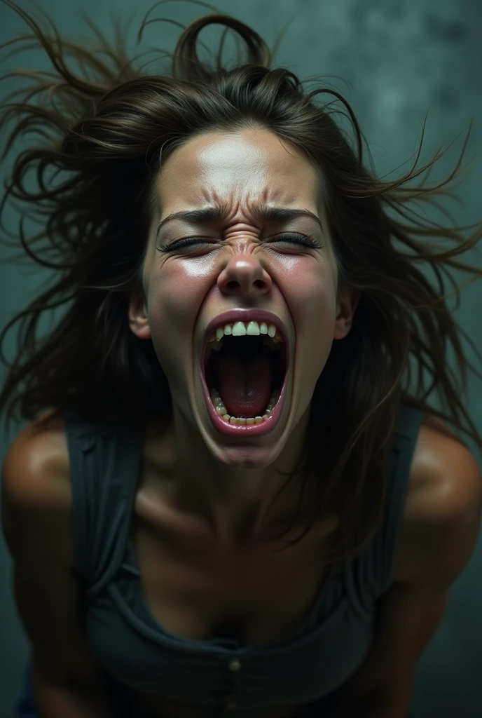 And she starts screaming. - SeaArt AI