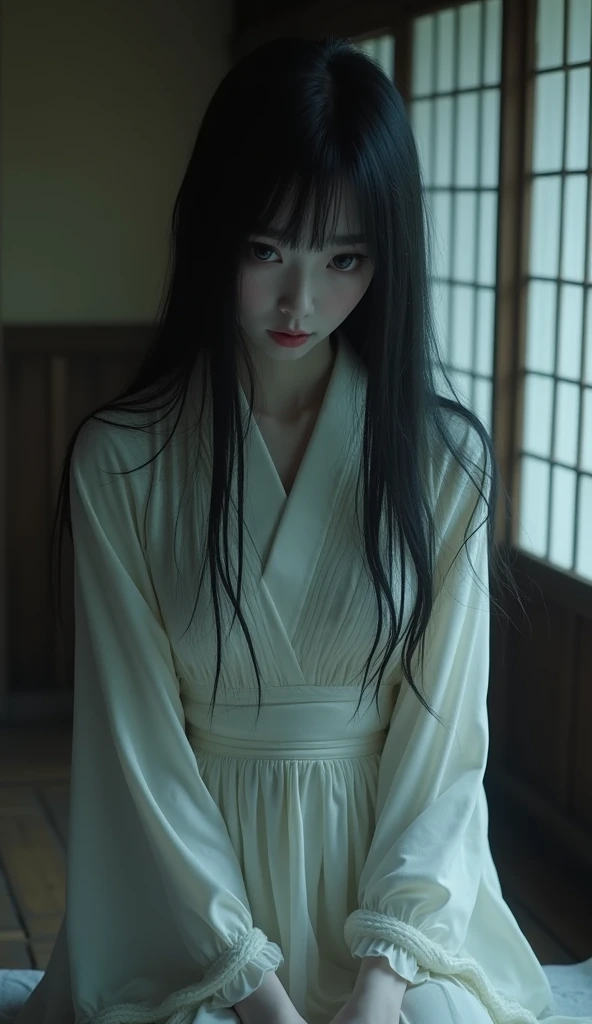 famous ghosts appearing in Japanese folklore 、Sadako , Generate image ...