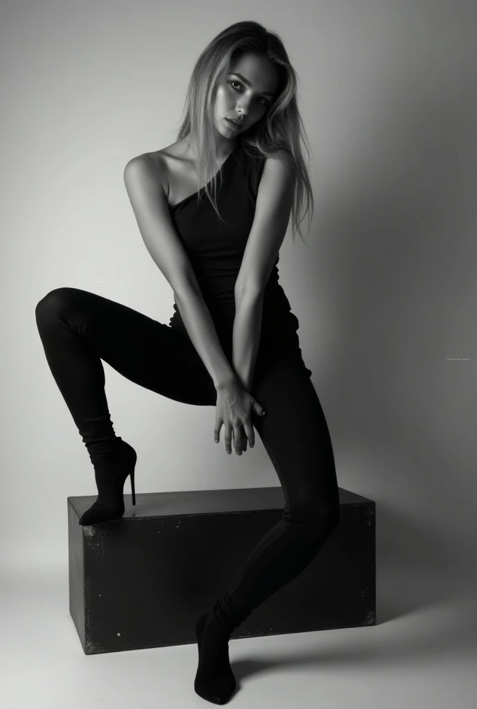 Model shooting in an unusual pose - SeaArt AI