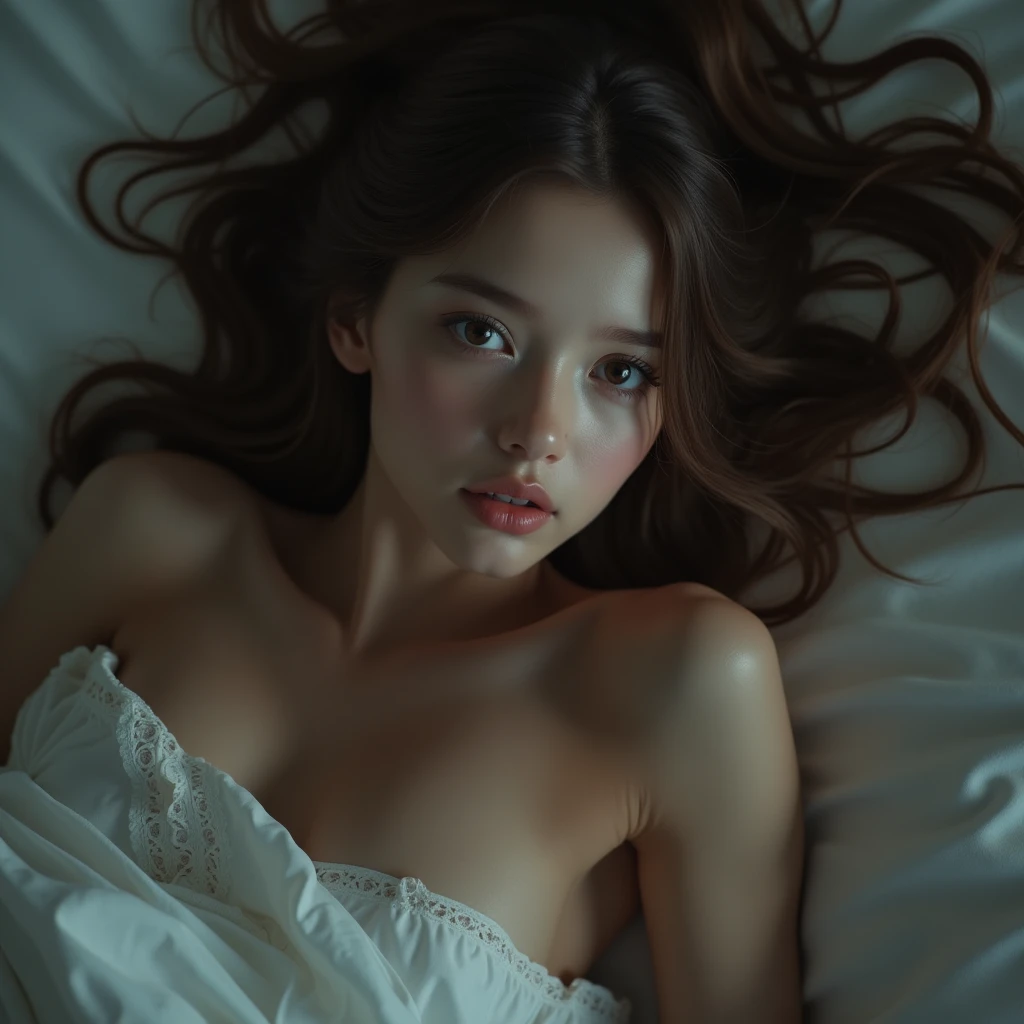 (XLabs F.1 Realism LoRA V1), Lying on Oppai, exposed nudie back - SeaArt AI