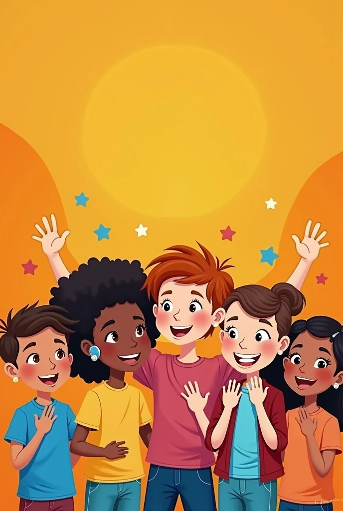 create a cover for a memory game for deaf ren, The cover must be orange ...