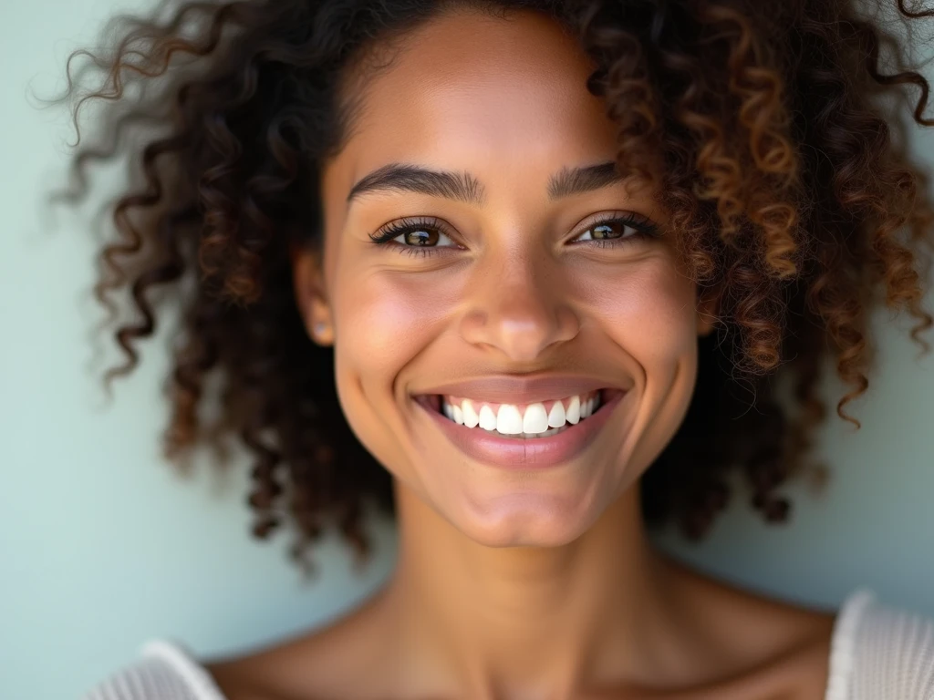 Person with a perfect smile, open shot - SeaArt AI