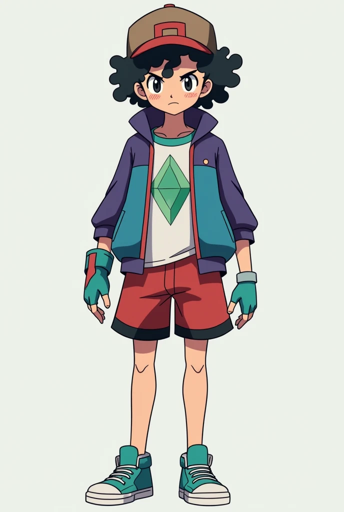 A 22-year-old teenager with curly hair and a brown Pokémon trainer cap ...
