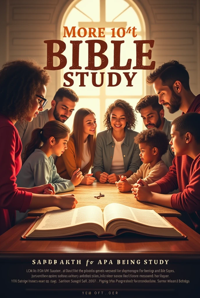 Bible study poster - SeaArt AI
