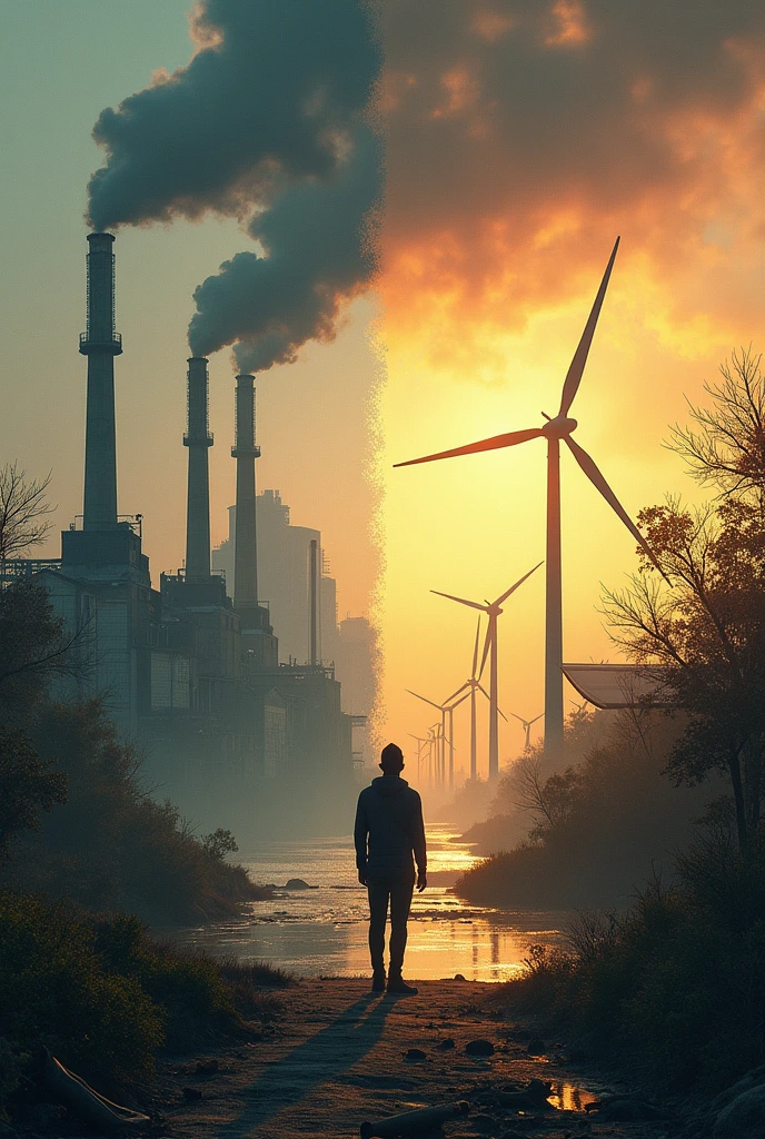 A contrast between the polluting industrial past and a present with ...