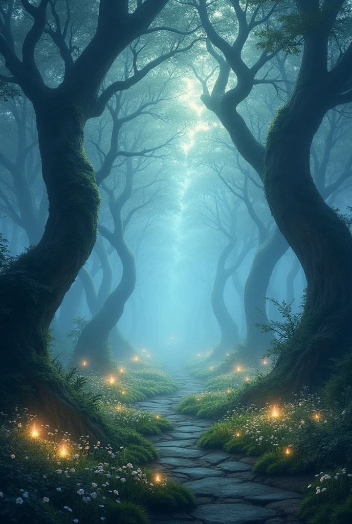 Create a magical forest make it look like a dream no unicorn - SeaArt AI