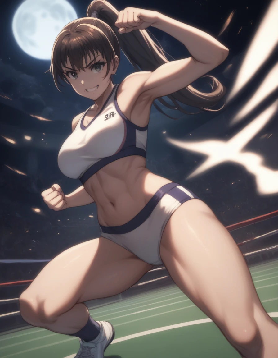 Score_9, score_8_up, score_7_up, gsfghtr, ponytail, white sport bra - SeaArt AI