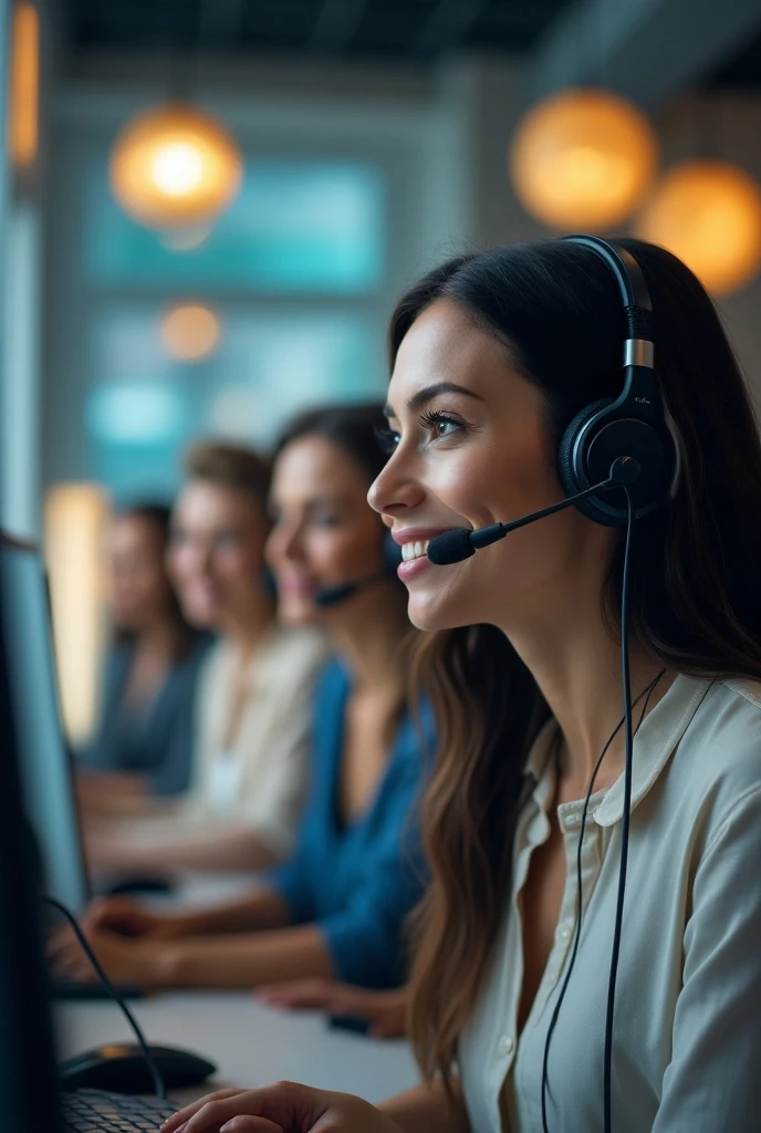 Motivating image for call center sellers - SeaArt AI