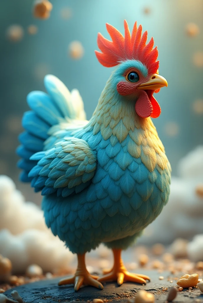 Give me an animated Dolden Blue chicken breast - SeaArt AI