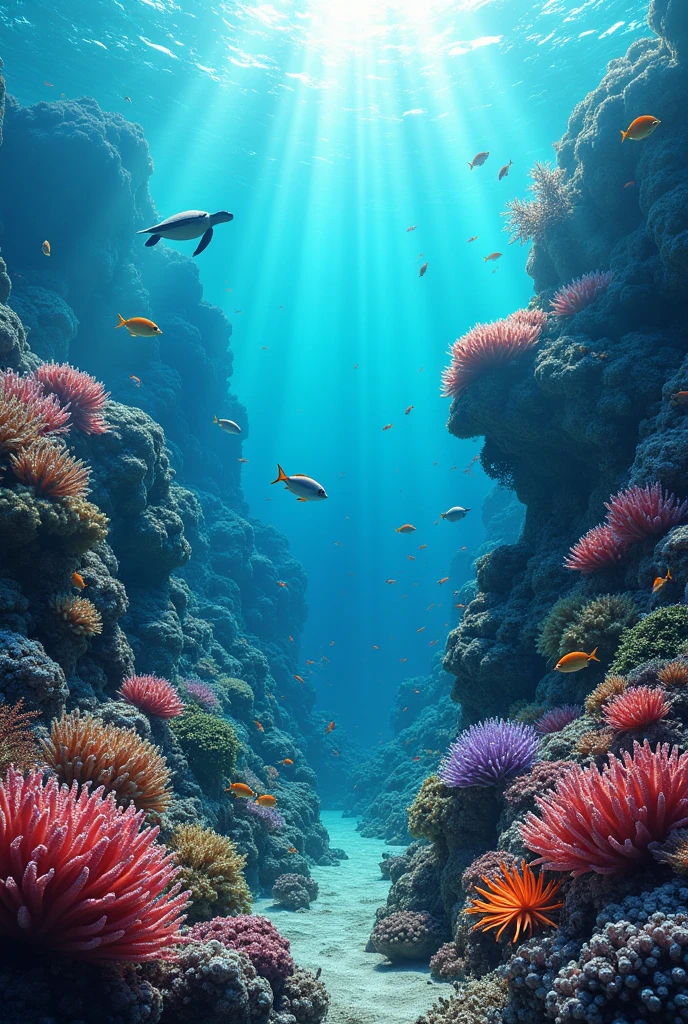 Super realistic underwater ocean reef - SeaArt AI