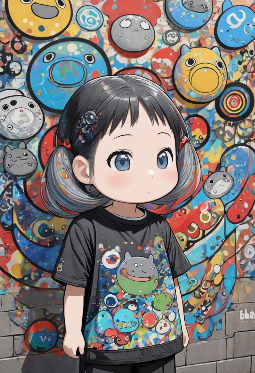 Ultra-realistic Hayao Miyazaki style, Simple line acronym abstract art ...