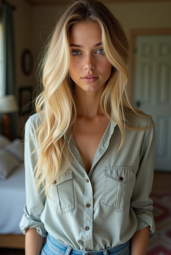 Beautiful blonde Emma 27 years old natural long blonde hair almond ...