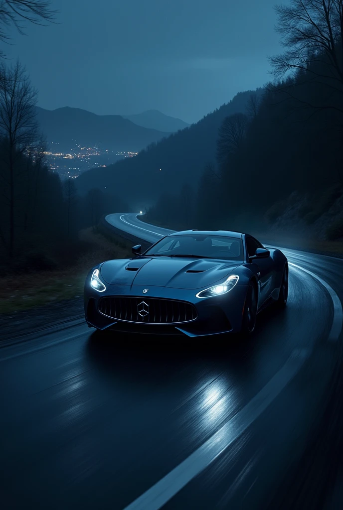 Night car driving wallpaper - SeaArt AI
