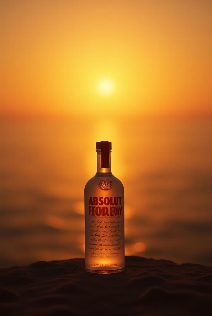 The atmosphere is warm and inspiring, with a glowing Absolut bottle ...
