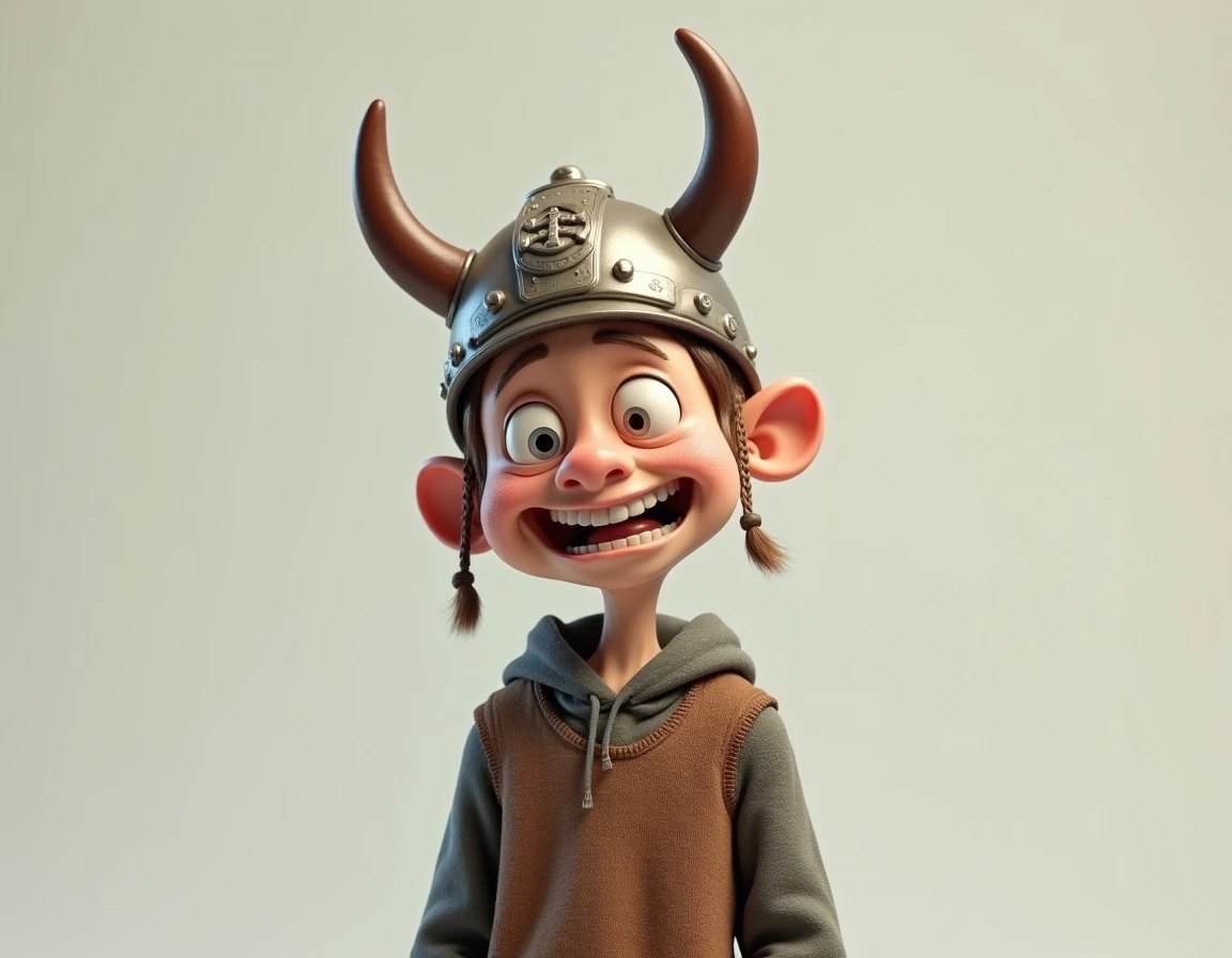 Very thin man, Funny, comic, nerd, realistic, wearing a Nordic - SeaArt AI