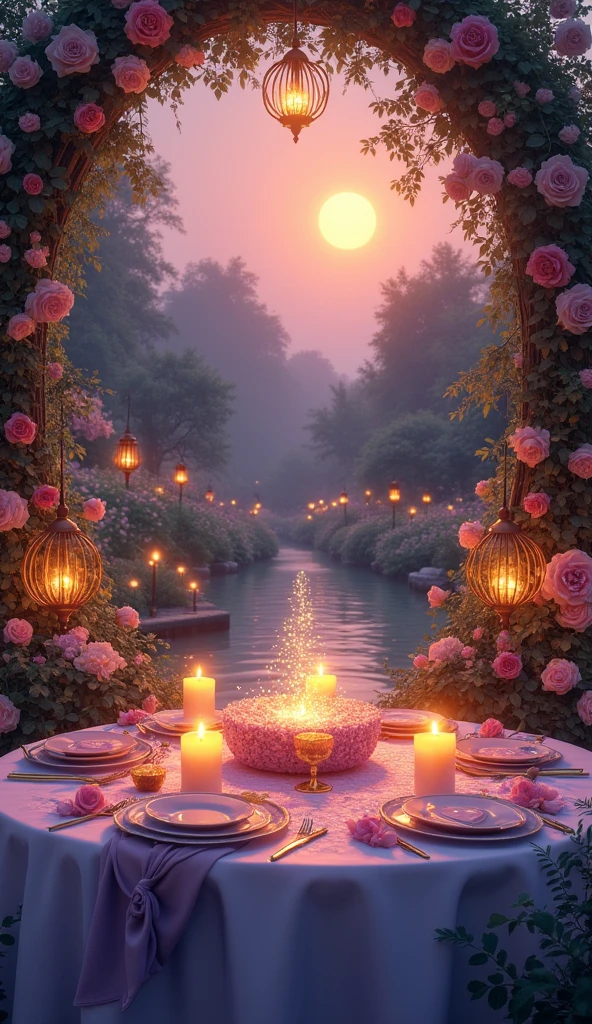 Create four distinct scenes that evoke the feeling of boosting romantic ...