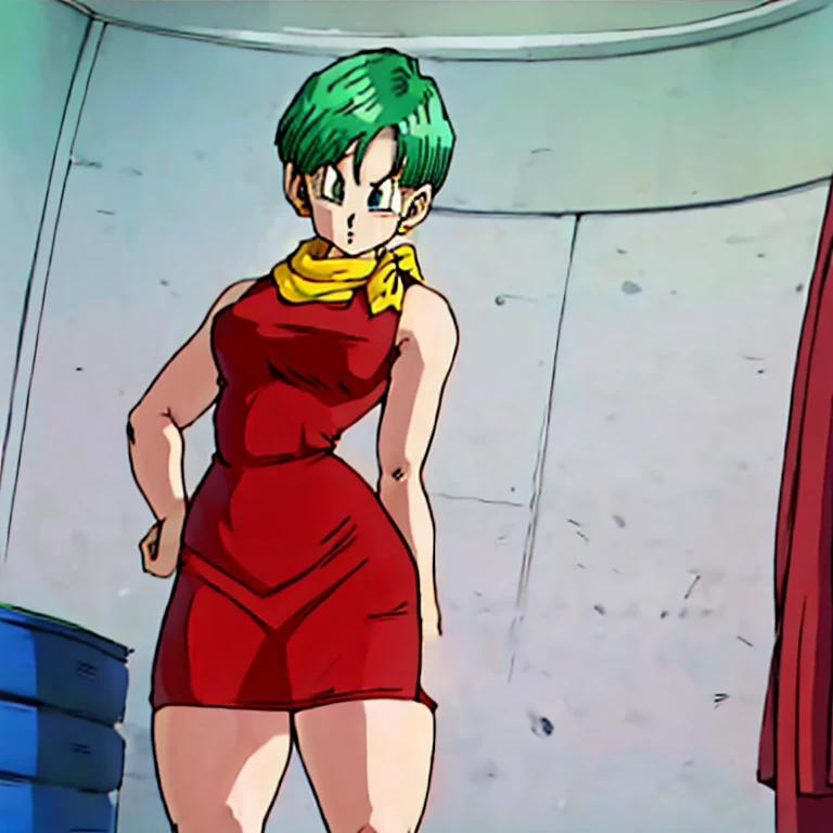 (( red dress)), style better quality, full body seen from below - SeaArt AI