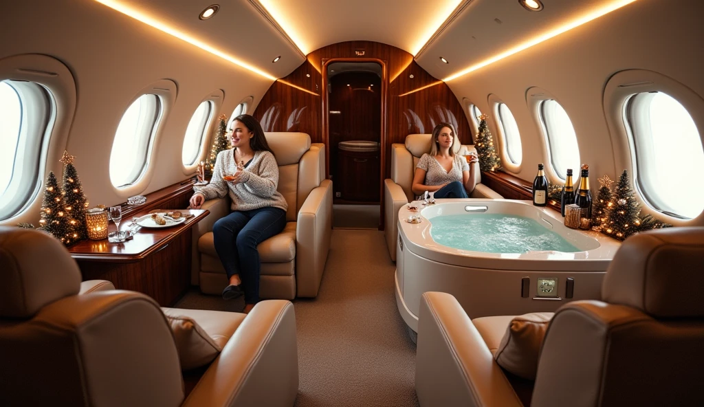 ULTRA LUXURY PRIVATE JET INBOARD、Whirlpool bath、 Christmas Trees That ...