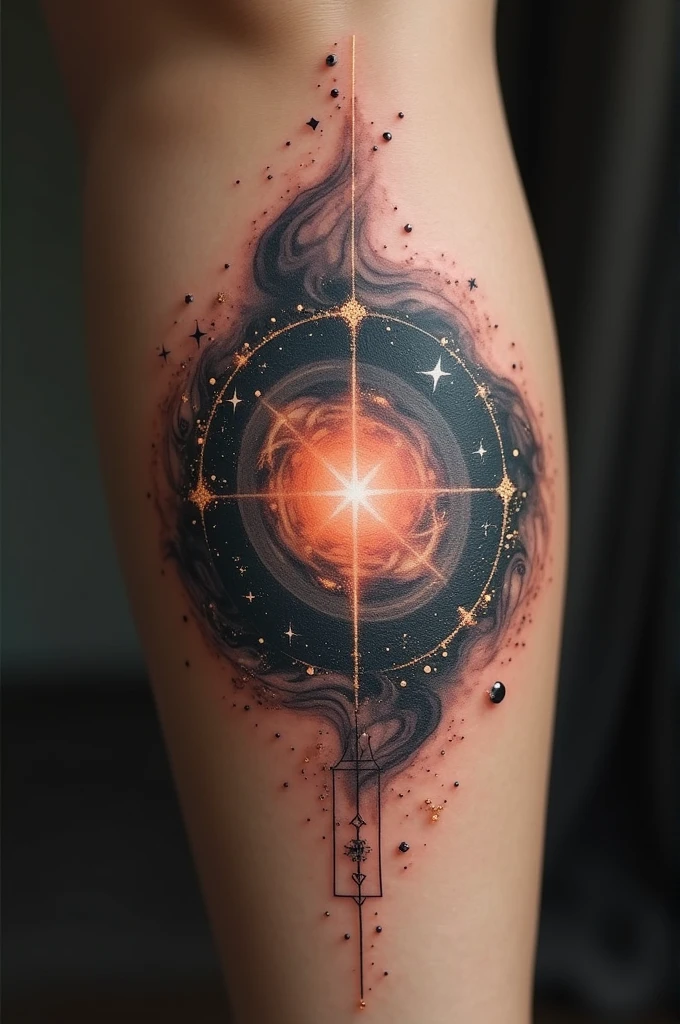 Alcyone star tattoo - SeaArt AI