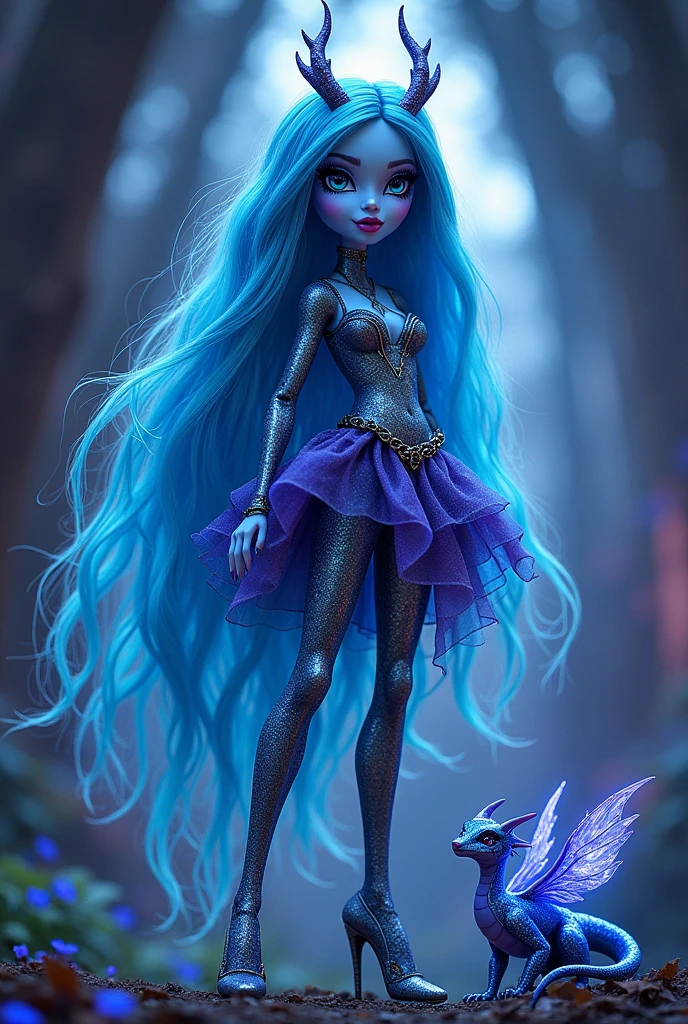 A new Monster High . nebulosa. Daughter of an alien with bright eyes ...