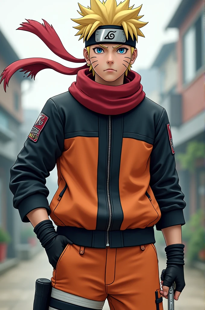 "Imagine Naruto Uzumaki as a real-life person, reimagined as a skilled ...