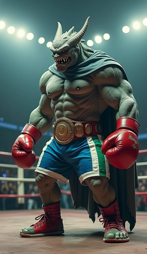Highly detailed and realistic image of a full-body monstrous Titan that ...