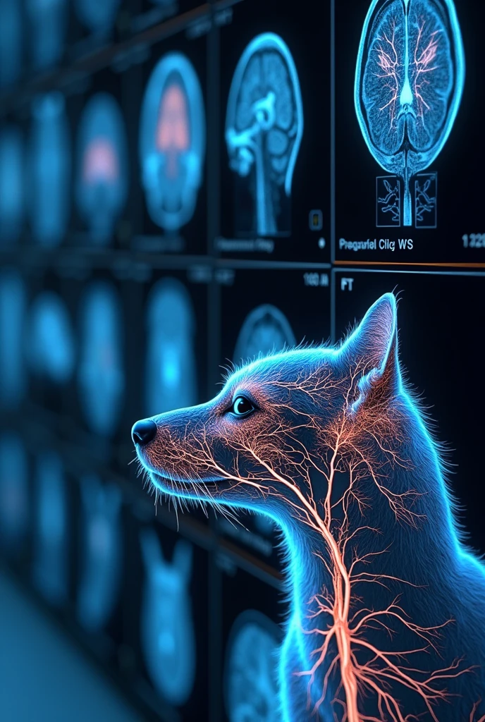 Neurology imaging in dogs and cats - SeaArt AI