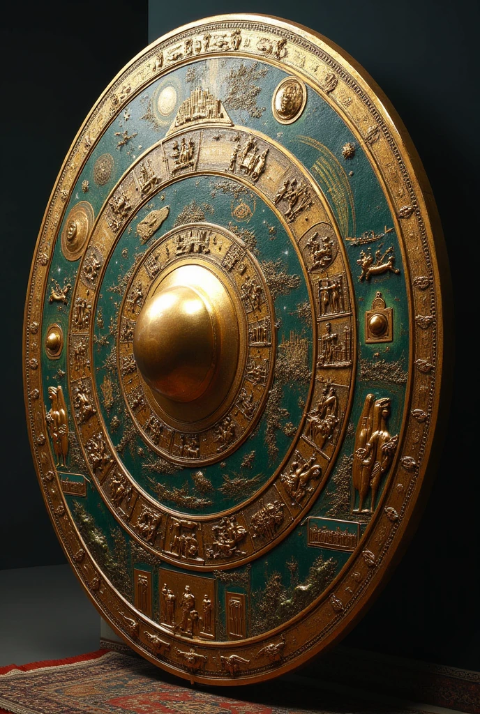 Image of Achilles' shield as described by Homer - SeaArt AI