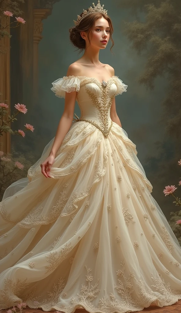 👸 full body princess in beautiful realistic dress - SeaArt AI