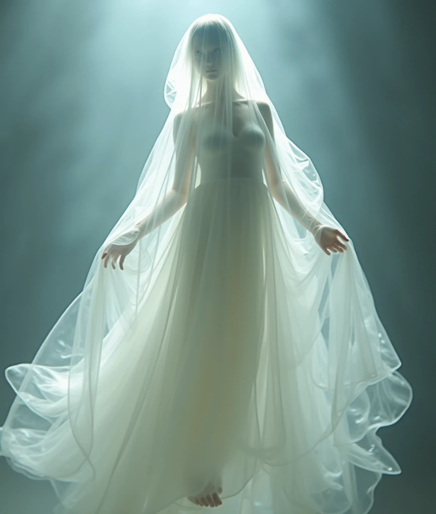 Ghost。Figure above ， tulle below - SeaArt AI