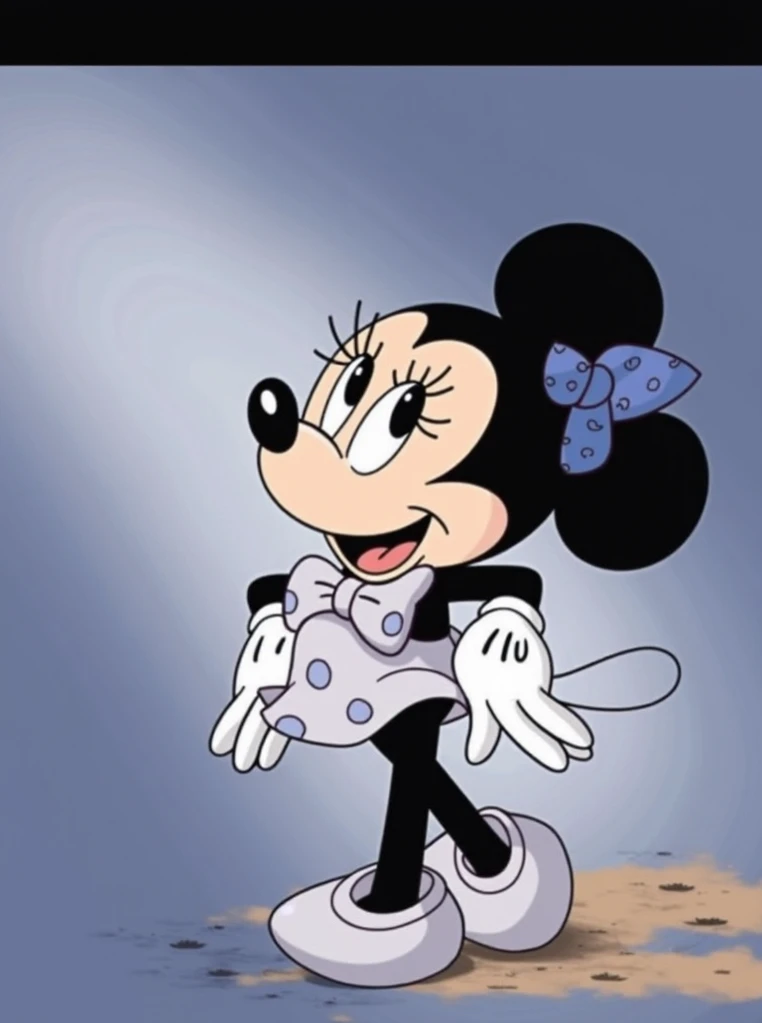 Minnie Mouse walking - SeaArt AI