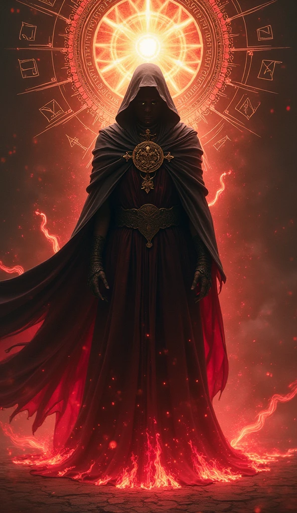 A mysterious wizard, surrounded by a shimmering aura of Vril energy ...