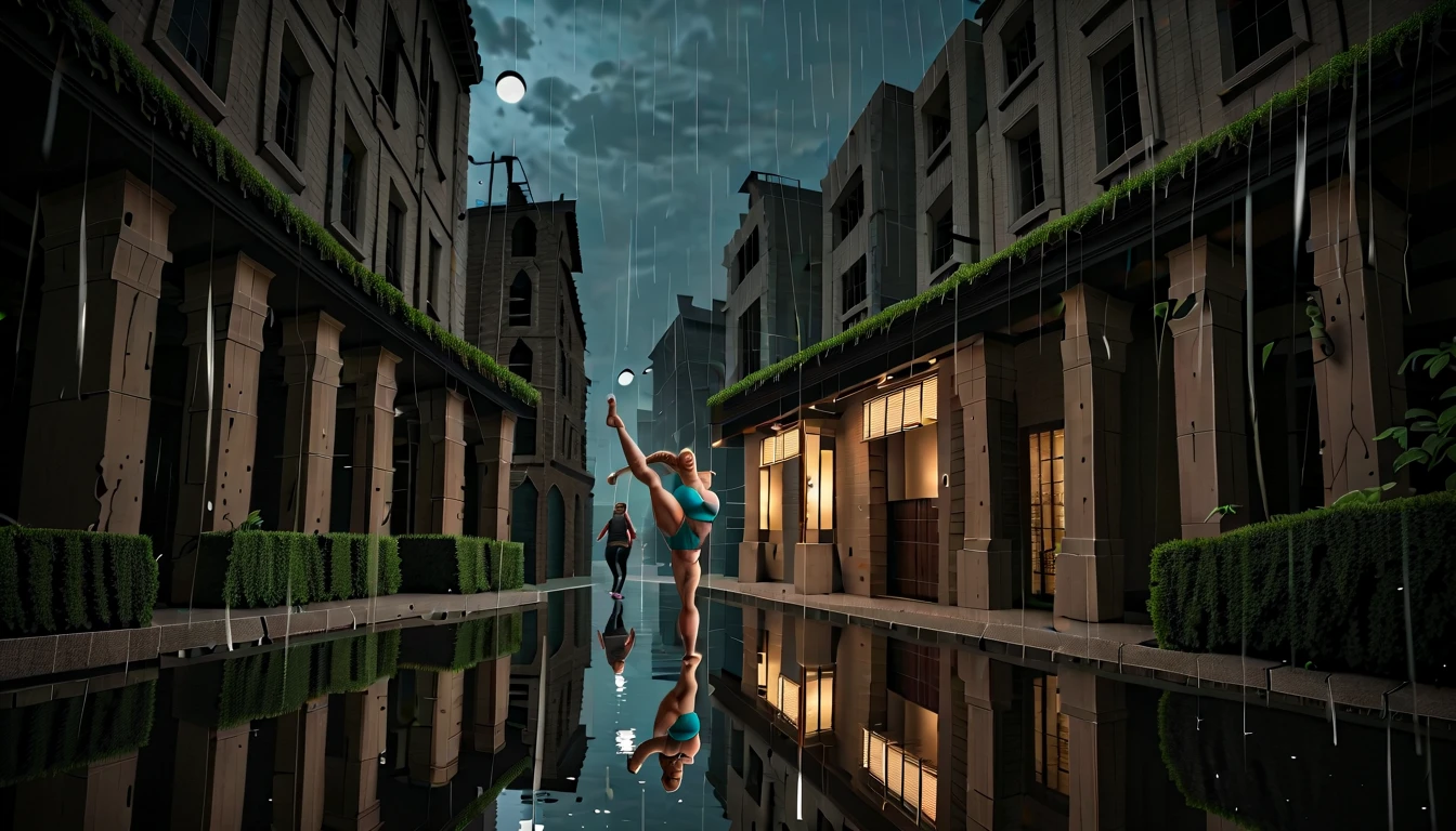 It generates a street fight between a giant muscular bearded man ...