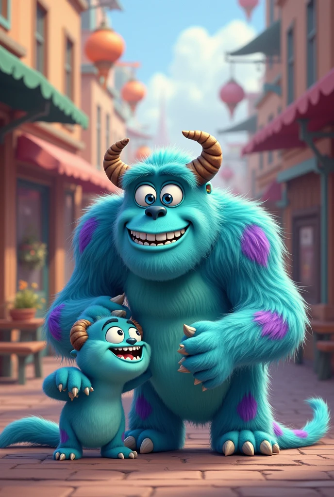 Picture of Sulley dolls from a movie - SeaArt AI