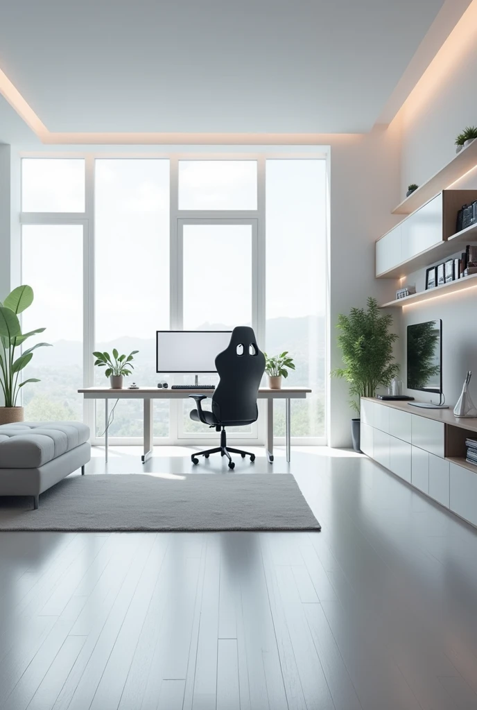 Create a empty gaming room animated cleen - SeaArt AI