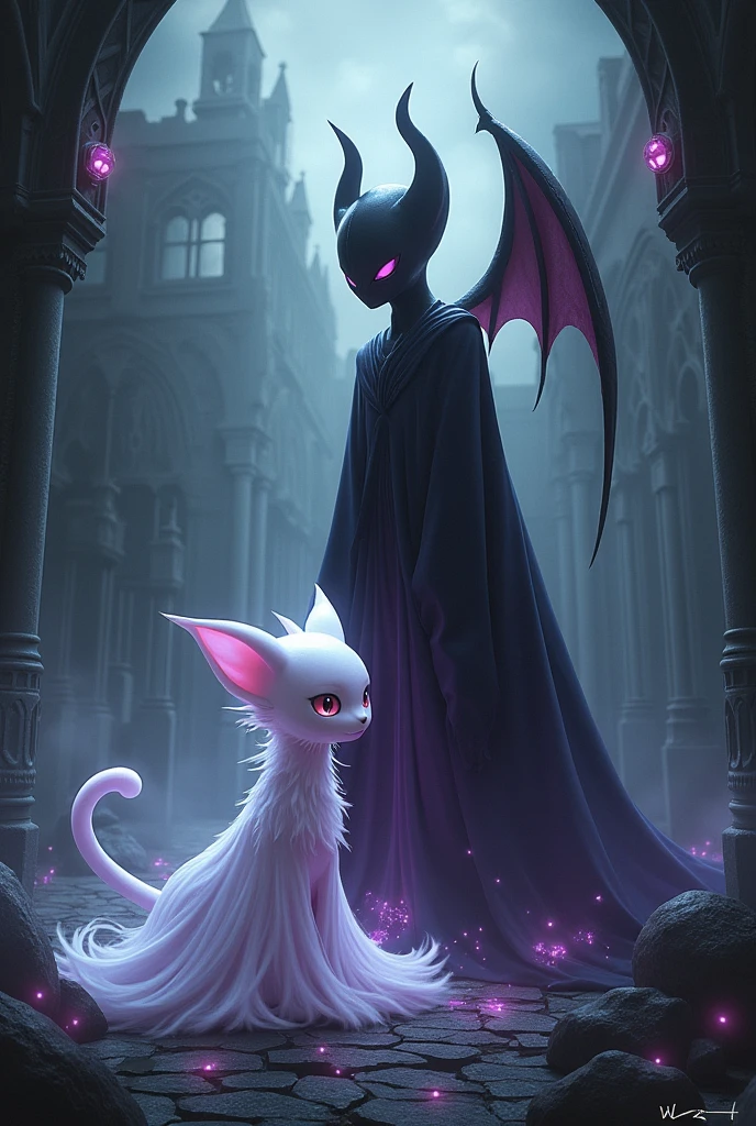Gothic style, mew, mewtwo, pokemon, - SeaArt AI