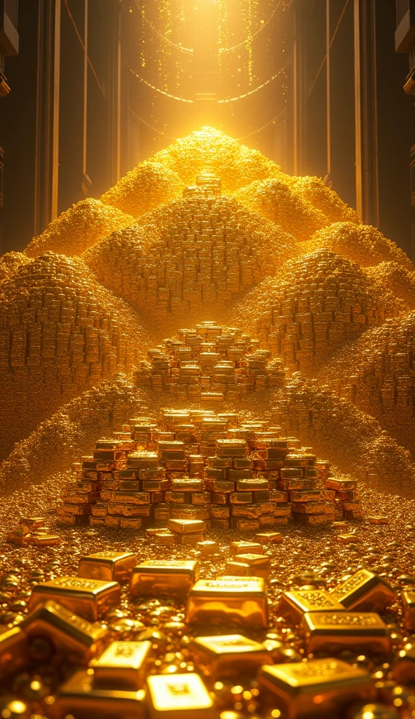 A lot of money of golden - SeaArt AI
