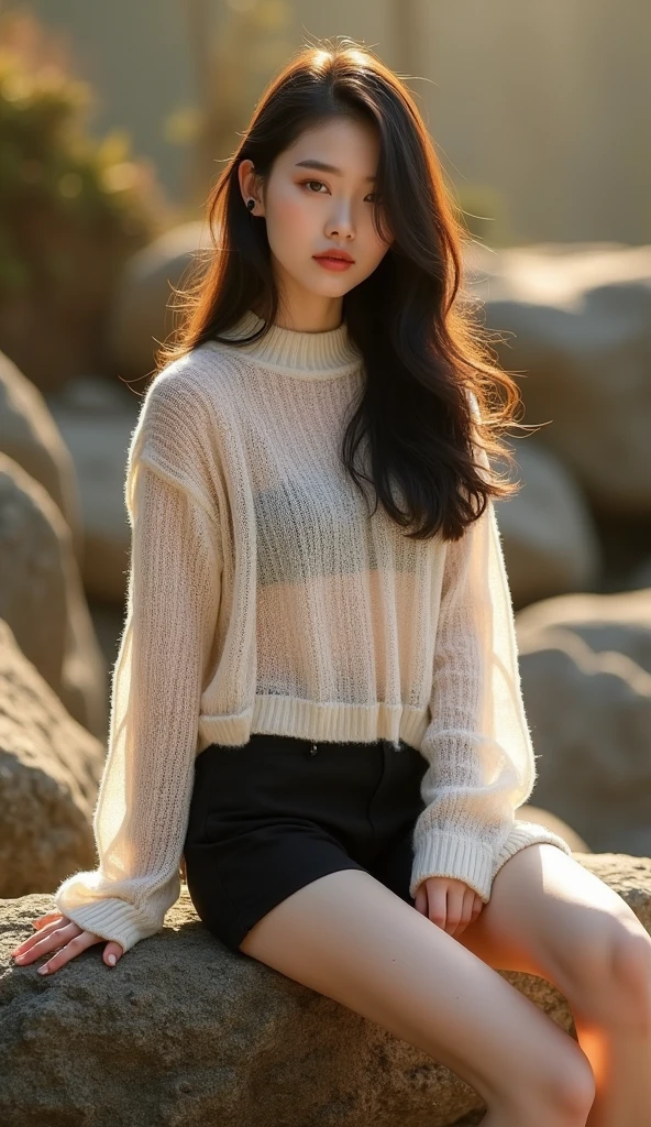 A tall and slender Yunnan Chinese model with fair skin and straight ...
