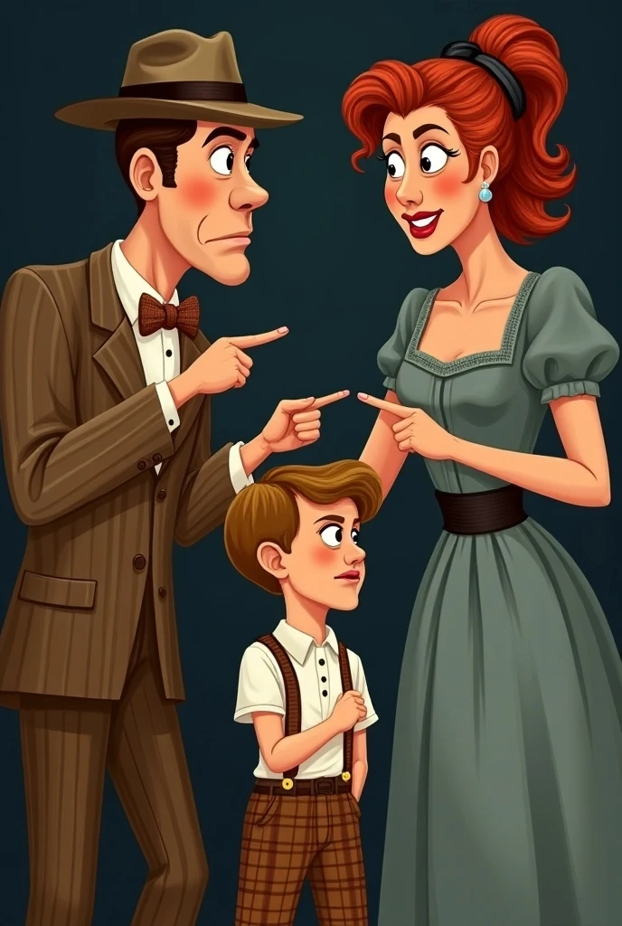 A colorful and stylized scene with a retro touch , showing a couple of ...