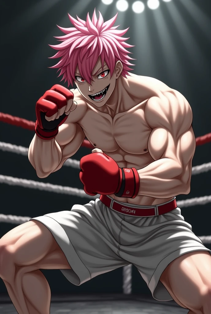 Ryomen Sukuna Anime male style character Fighter with short spiky pink ...