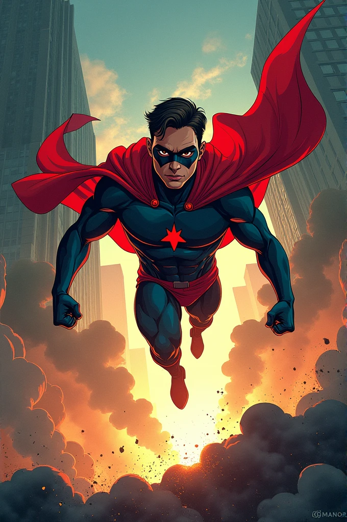 Create a superhero comic page - SeaArt AI