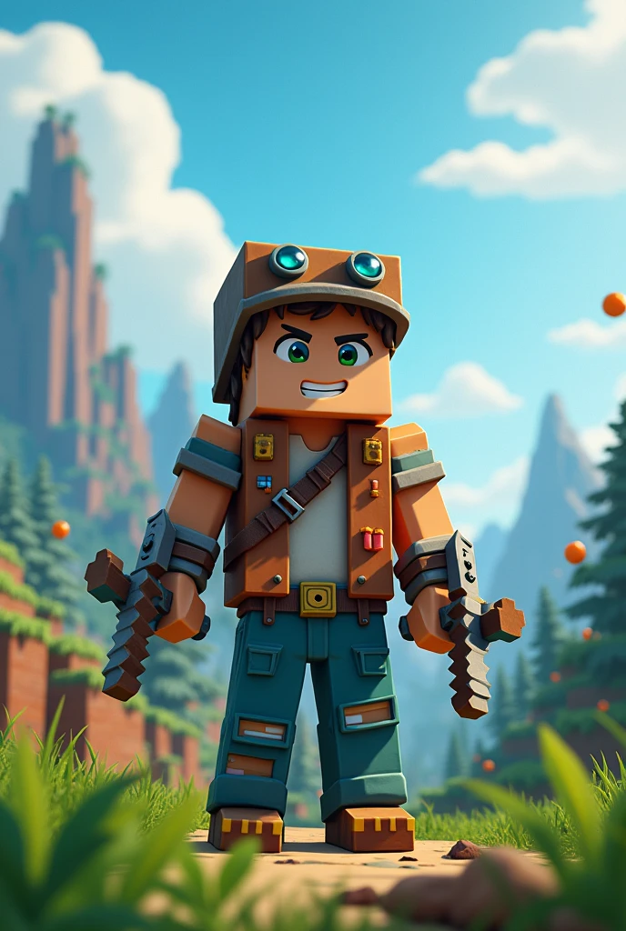 Gaming profile Minecraft - SeaArt AI