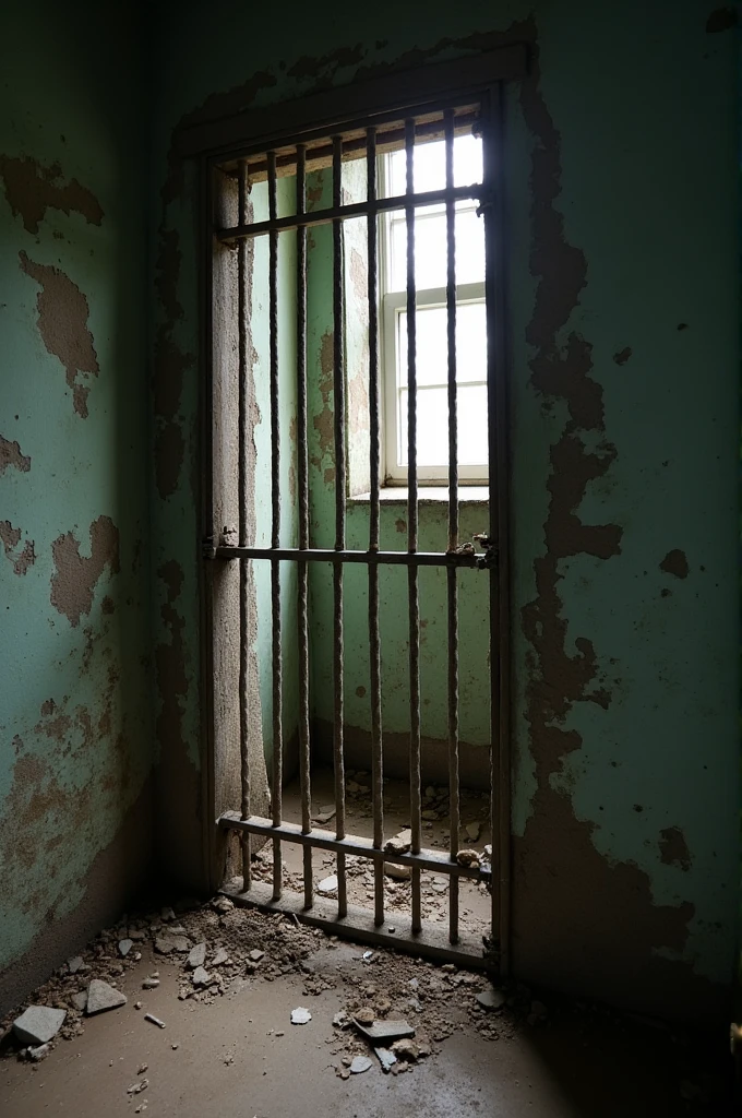 A obviously broken cage in the middle of the image - SeaArt AI